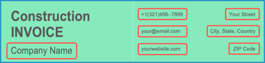 Free Construction Invoice Template | PDF | WORD | EXCEL