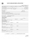 Free South Carolina Rental Application | PDF | WORD