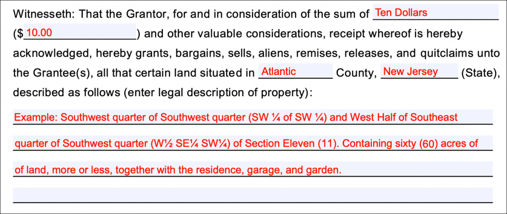 Free Quit Claim Deed Forms | PDF | WORD | RTF