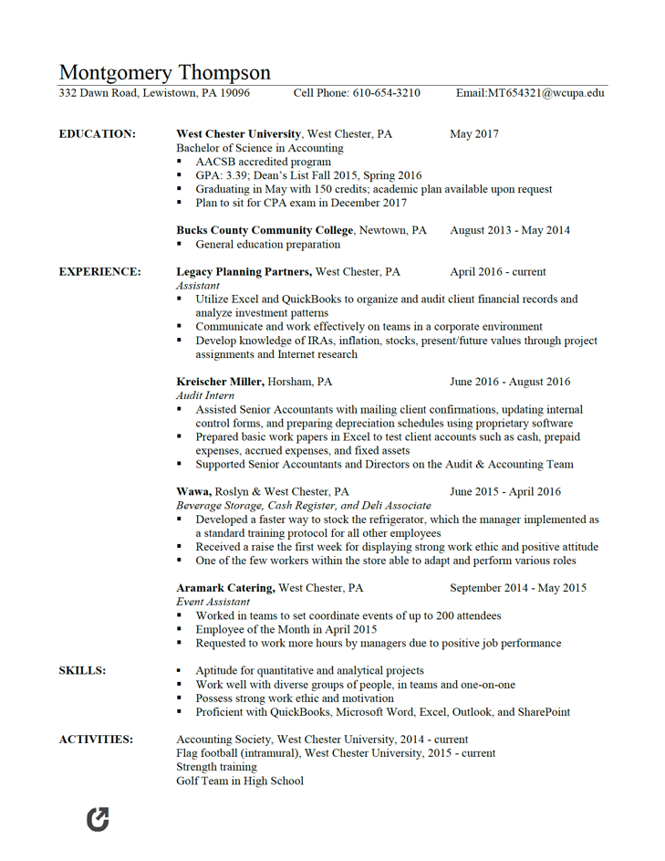 Free Accountant Resume Templates | PDF | WORD