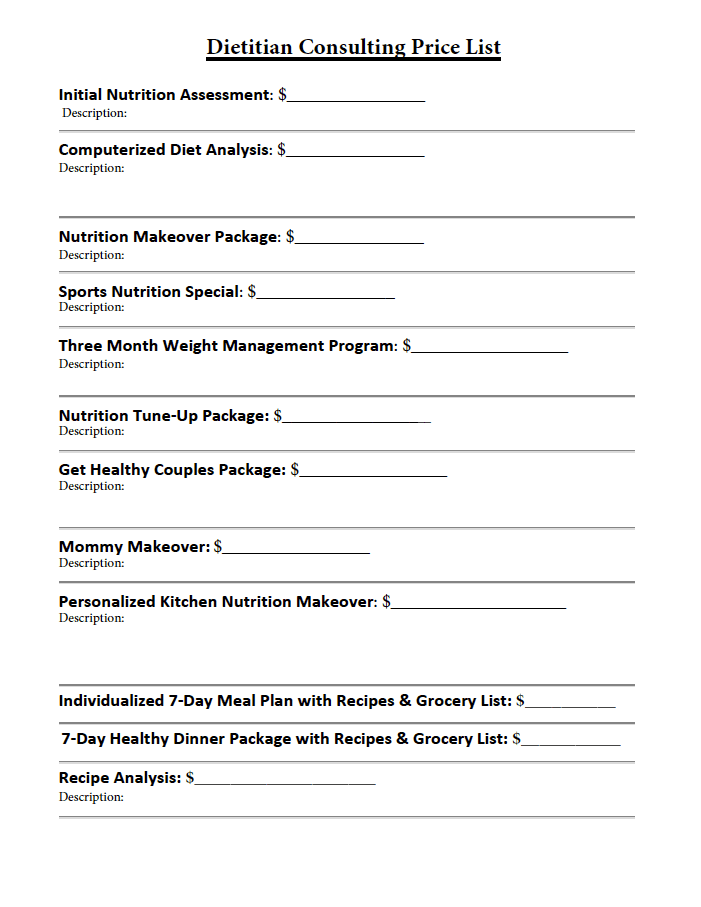 Free Price List Templates | PDF | WORD | EXCEL