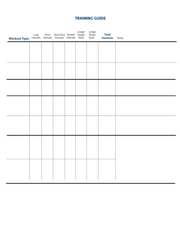 Free Exercise Chart Templates | PDF | WORD | EXCEL