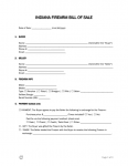 Free Indiana Firearm Bill of Sale Form | PDF | WORD | RTF