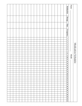 Free Medication Schedule Templates | PDF | WORD | EXCEL