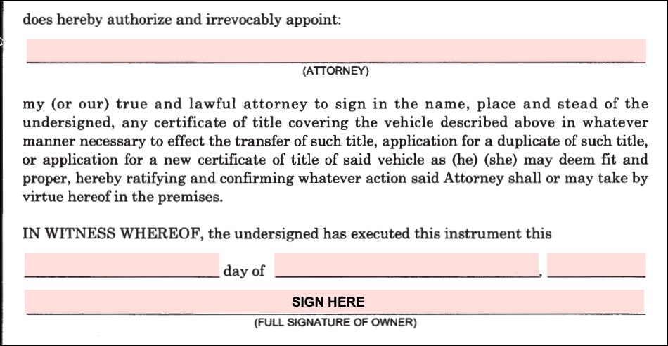 Free North Carolina Vehicle Power of Attorney (MVR-63) | PDF