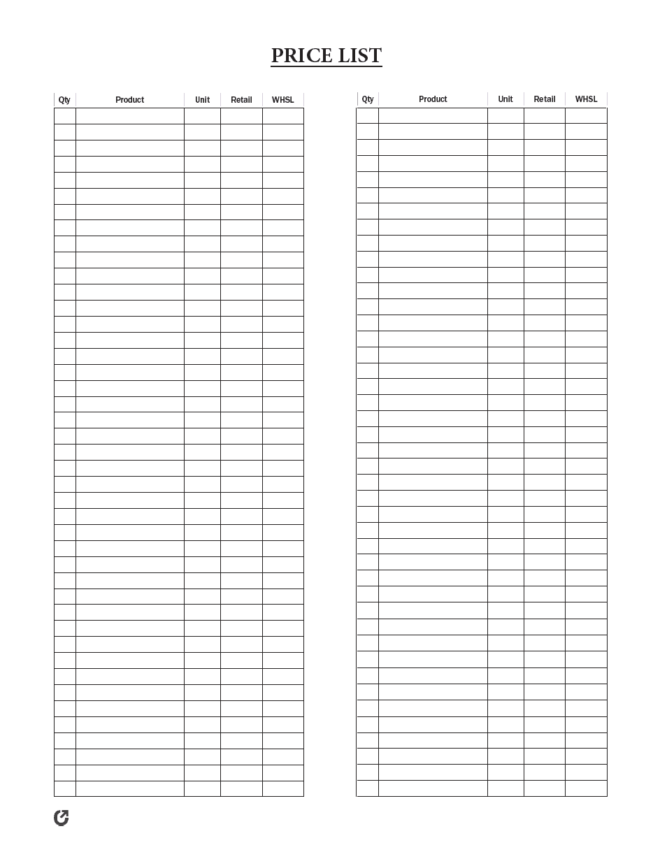 Free Price List Templates | PDF | WORD | EXCEL