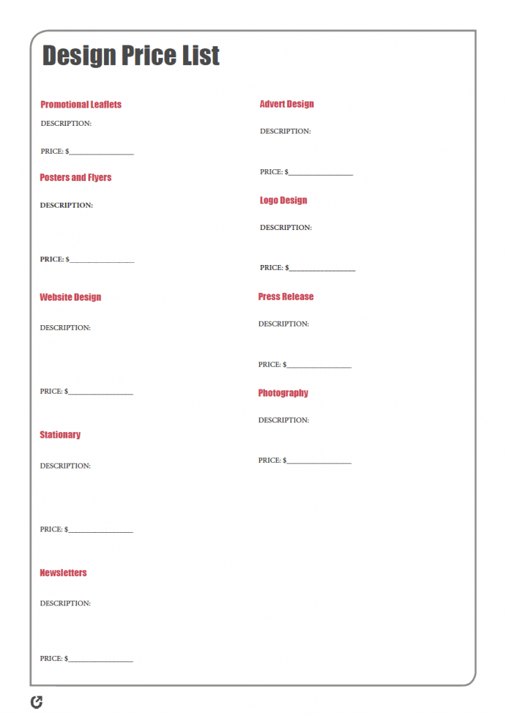 Free Price List Templates | PDF | WORD | EXCEL