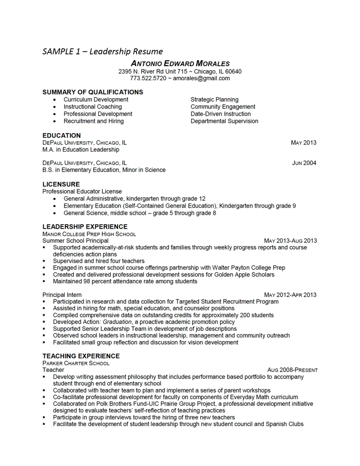 Free Teacher Resumes | PDF | WORD