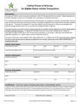 Free Texas Vehicle Power of Attorney (Form VTR-271) | PDF