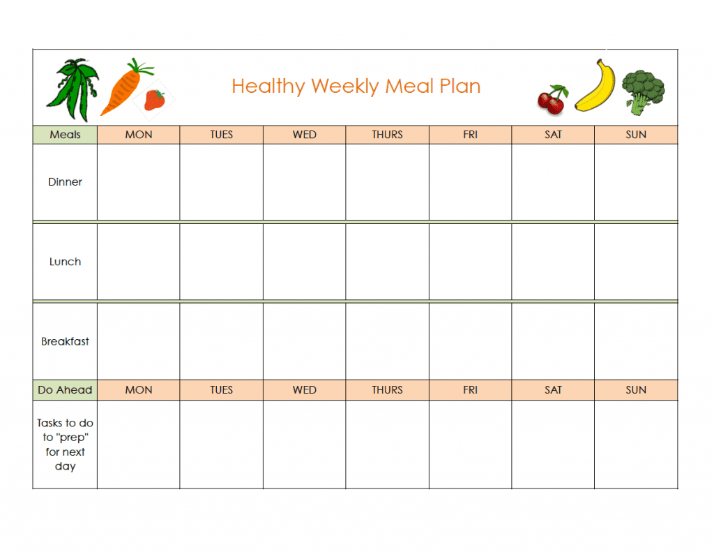 Free Meal Planning Templates | PDF | WORD