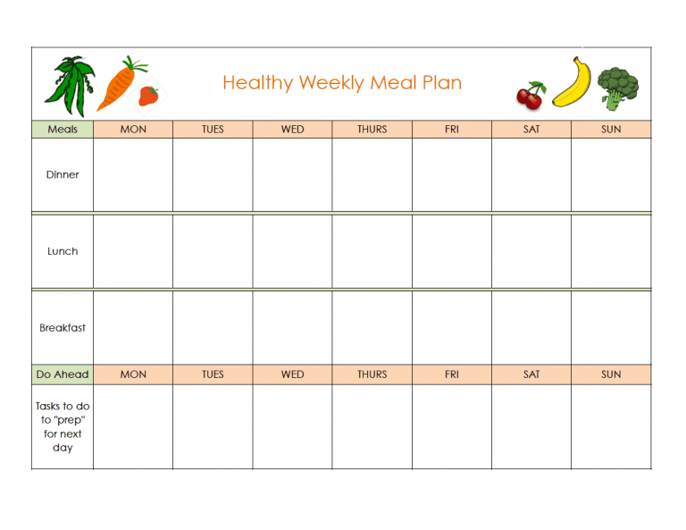 Free Meal Planning Templates | PDF | WORD