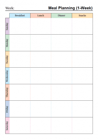Free Meal Planning Templates | PDF | WORD